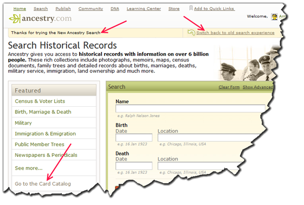 The Ancestry Insider: Ancestry.com's Card Catalogs